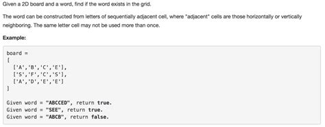 leetcode 79 word search snailtyan