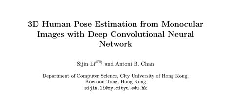 Vnect Real Time 3d Human Pose Estimation With A Single Rgb Camera 郑之