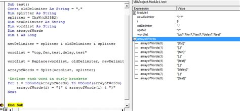 excel vba how to split string and delimiters into an array stack