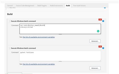 python executing pytest testcases in jenkins its giving error as no