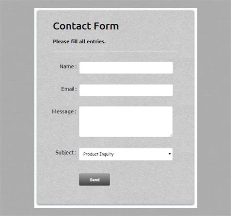 form styling with html css3 formget