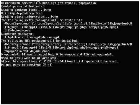 konfigurasi web server dan phpmyadmin ubuntu di virtualbox t f o a