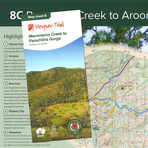 Deep Creek Conservation Park Bushwalking Map Topographic