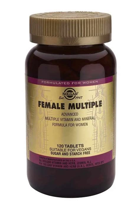Solgar Female Multiple Kompleks Witamin I Minerałów Dla Kobiet 120