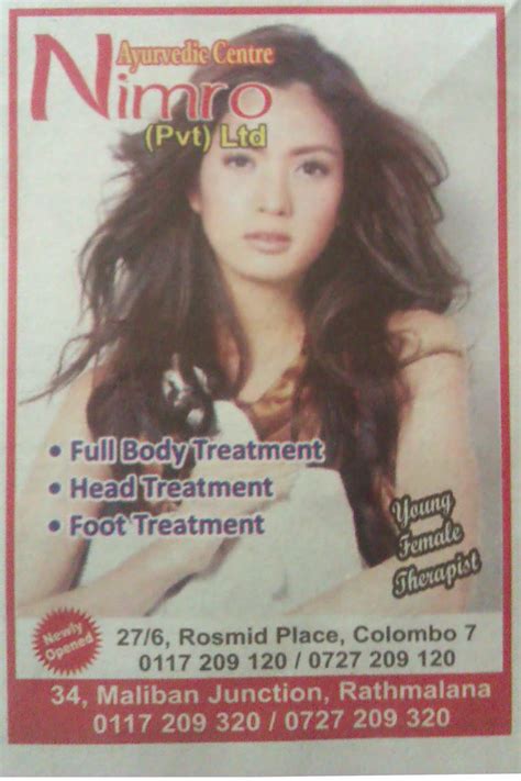 Sri Lanka Spa Spa In Sri Lanka Body Head Foot Massage Srilankan
