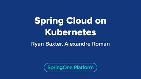 spring cloud on kubernetes youtube