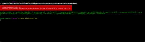 php composer create project is not working even though