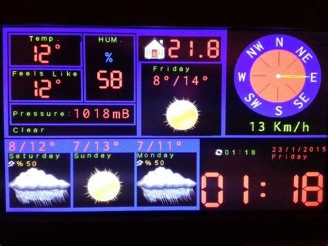 arduino tft forecast weather station with esp8266 use