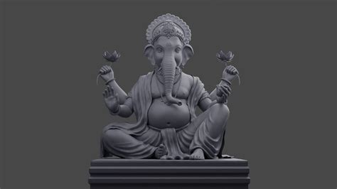 Lord Ganesha 3d Model 3d Printable Cgtrader