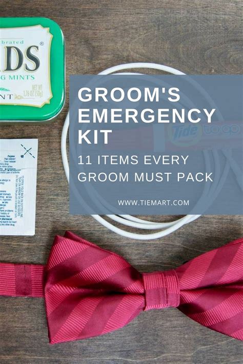 11 Things To Include In The Grooms Wedding Day Emergency Kit Bride