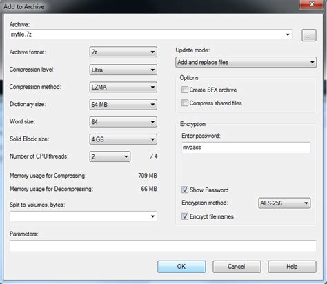 decrypting encrypted 7zip archieve file using 7zip command line utility
