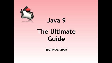 java 9 the ultimate guide youtube