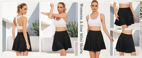 Dresstells Skirt For Women Mini Skirts Versatile A Line Basic Stretchy