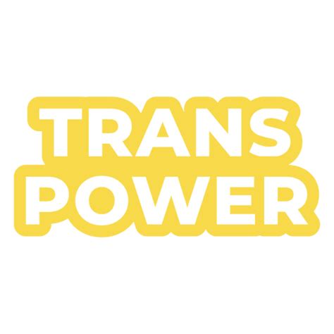 Trans Power Cut Out Abzeichen Png Und Svg Design Für T Shirts