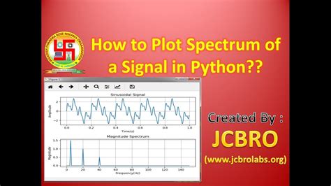 how to do spectral analysis or fft of signal in python youtube