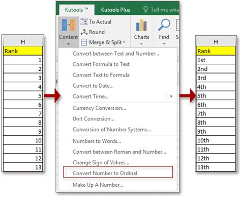 how to convert date to ordinal date format in excel