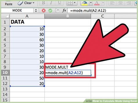 how to calculate mode using excel 10 steps with pictures