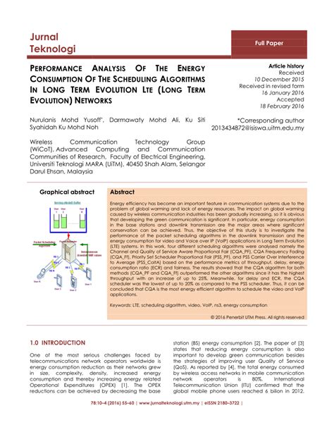 pdf performance analysis of the energy consumption of