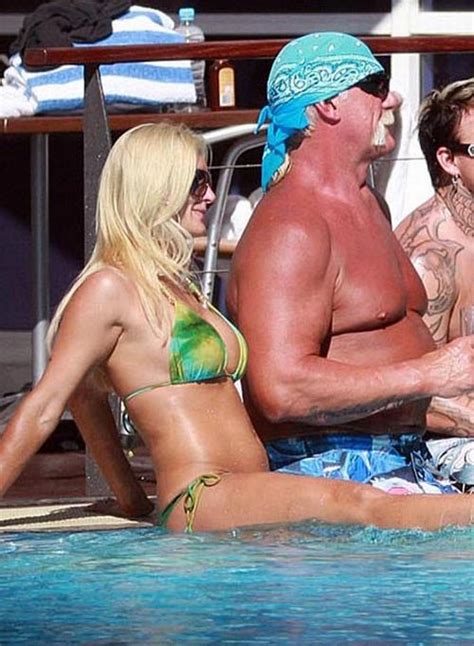 hulk hogan and his daughter in the pool 9 pics