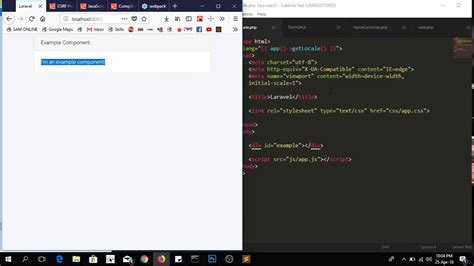 how to use react js in laravel blade template youtube