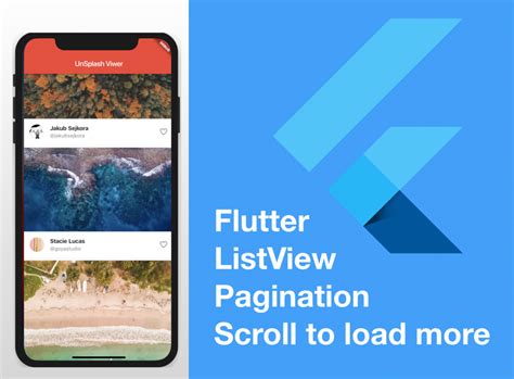 listview pagination scroll up to load more flutterx