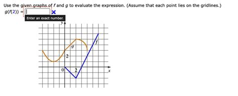 Use The Given Graphs Of F And G To Evaluate The Expression Assume