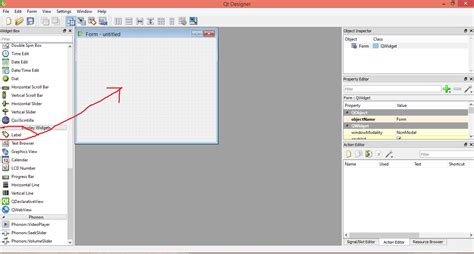 saksas qt designer align objects
