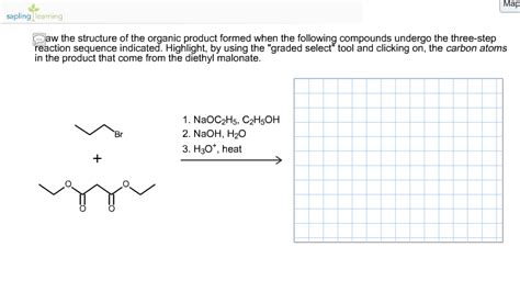 Solved Draw The Structure Of The Organic Product Formed When