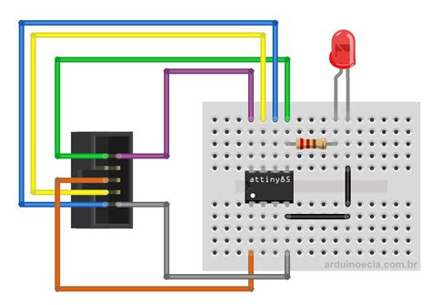 programando o attiny85 com gravador usbasp arduino e cia