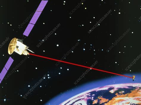 Artemis Satellite Using Laser Data Link Stock Image S710 0183