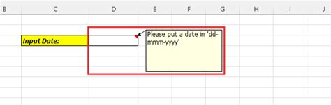 add comments in cell using excel vba