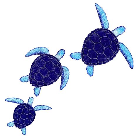 Loggerhead Turtle Group Blue Pool Mosaic By Aquablu Mosaics