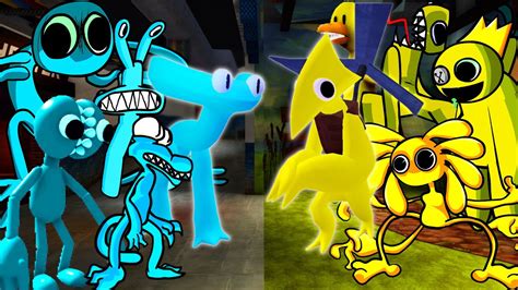 Cyan Vs Yellow New Rainbow Friends Chapter 2 Vs Garten Of Banban All