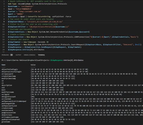 querying oracle internet directory ldap with powershell