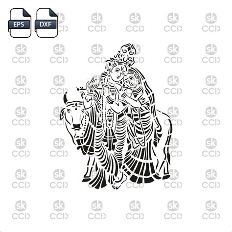 Buy Radha Krishna Indian God Radha Krishna Wall Decor Laser Online In
