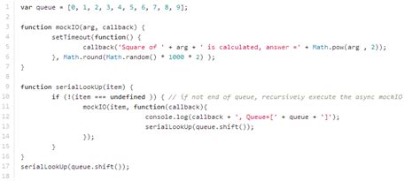 synchronous control of iteration containing callback execution m41