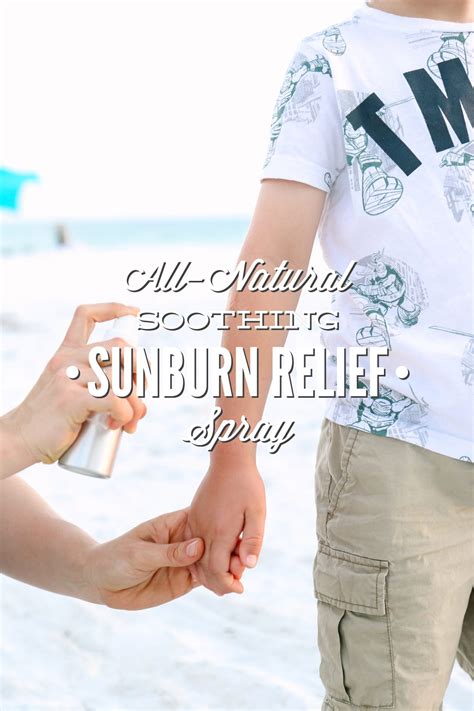 All Natural Soothing Sunburn Relief Spray Live Simply
