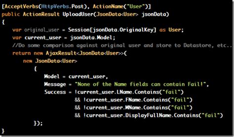 polymorphic view update to json service provider using asp mvc
