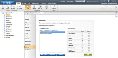 document level permissions