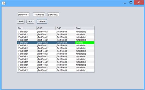 java set color to jtable after button press stack overflow