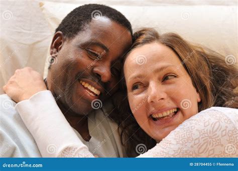 Mixed Race Couple Enjoying Each Other Stock Image Image Of Ethnicity