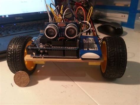 arduino l293d obstacle avoiding robot arduino arduino