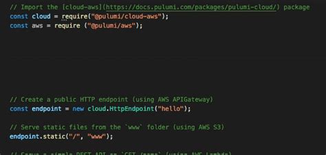 build your first serverless app using only javascript pulumi blog