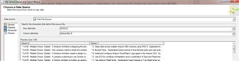 sql server 2014 sql import wizard errors on importing a