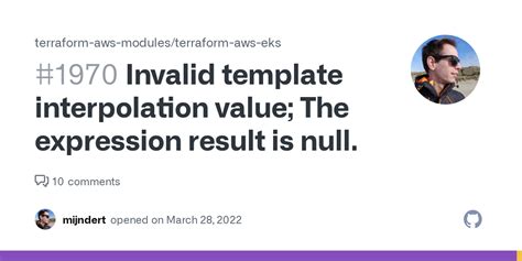 invalid template interpolation value the expression result is null