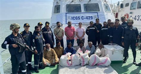 Gujarat Ats And Indian Coast Guard Seized Rs 350 Crores Worth Of Drugs