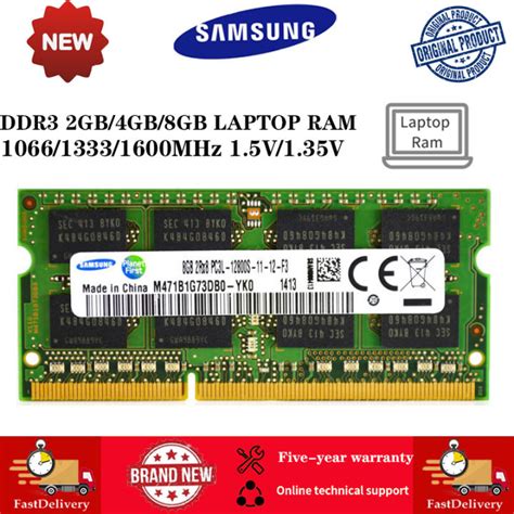 [original] Samsung Notebook Memory Ddr3 4gb 8gb 1066 1333 1600 1866การ