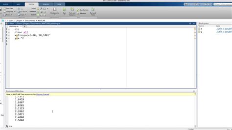 matlab arrays and plotting youtube