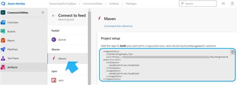 use shared packages from an azure devops feed in a maven