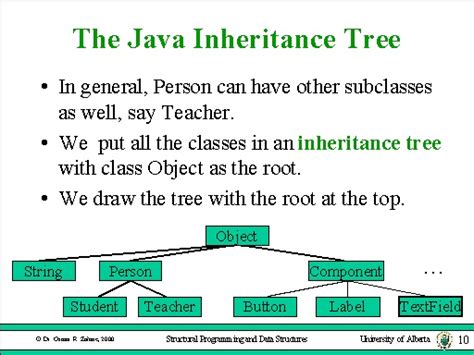 the java inheritance tree